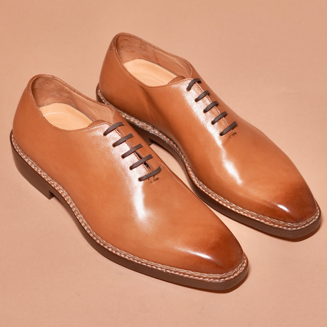 Alto Bruno - Stylish Brown Brogue Oxfords with EVA Sole | dmodot