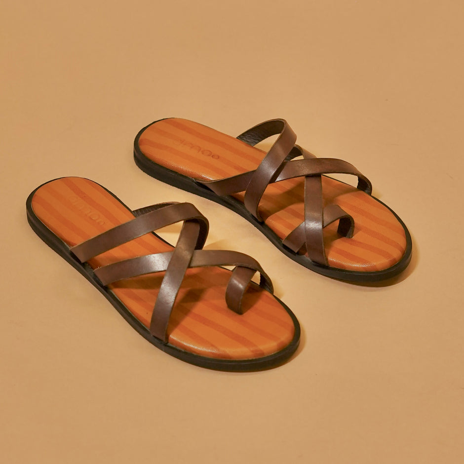Soft Comfortable Leather Chappals & Slippers For Women Online | dmodot
