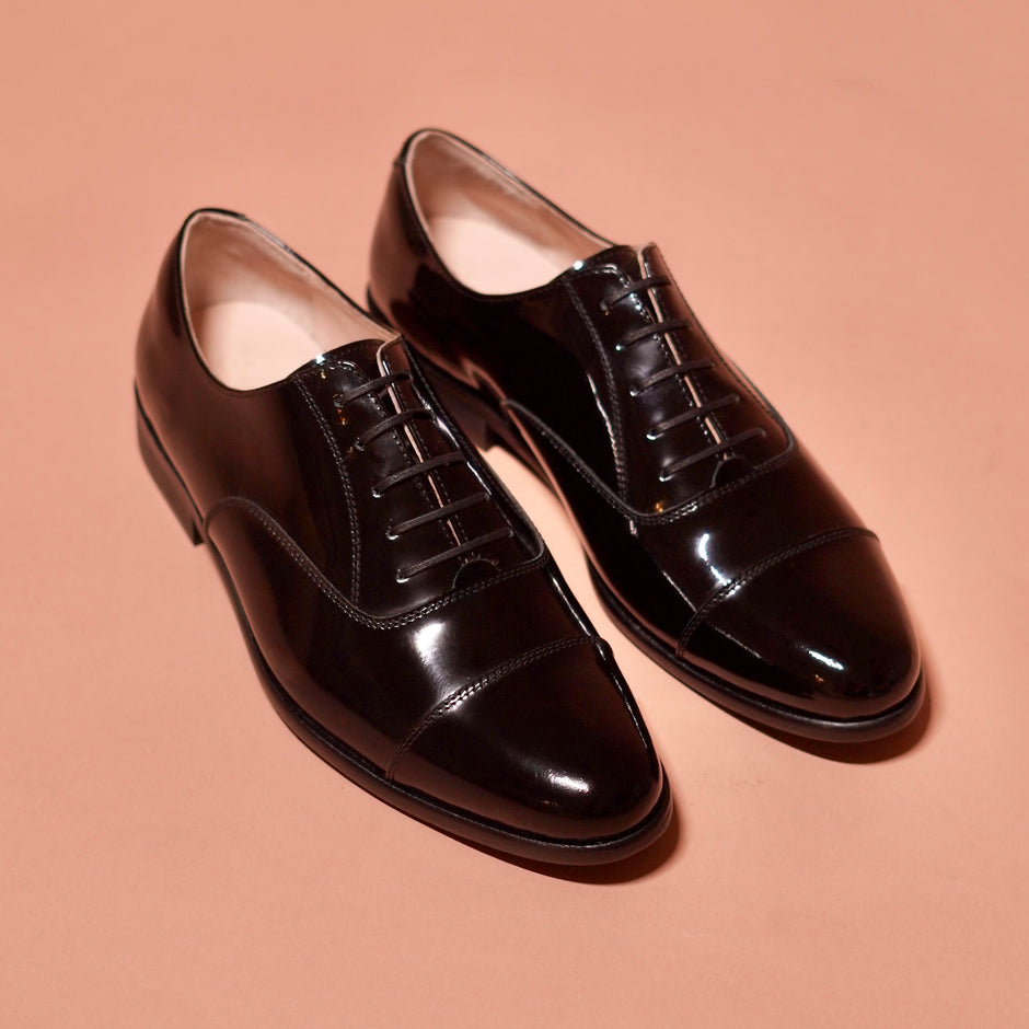 Alto Tesso - Cuban Heel Tan Weave Classy Leather Oxford | dmodot